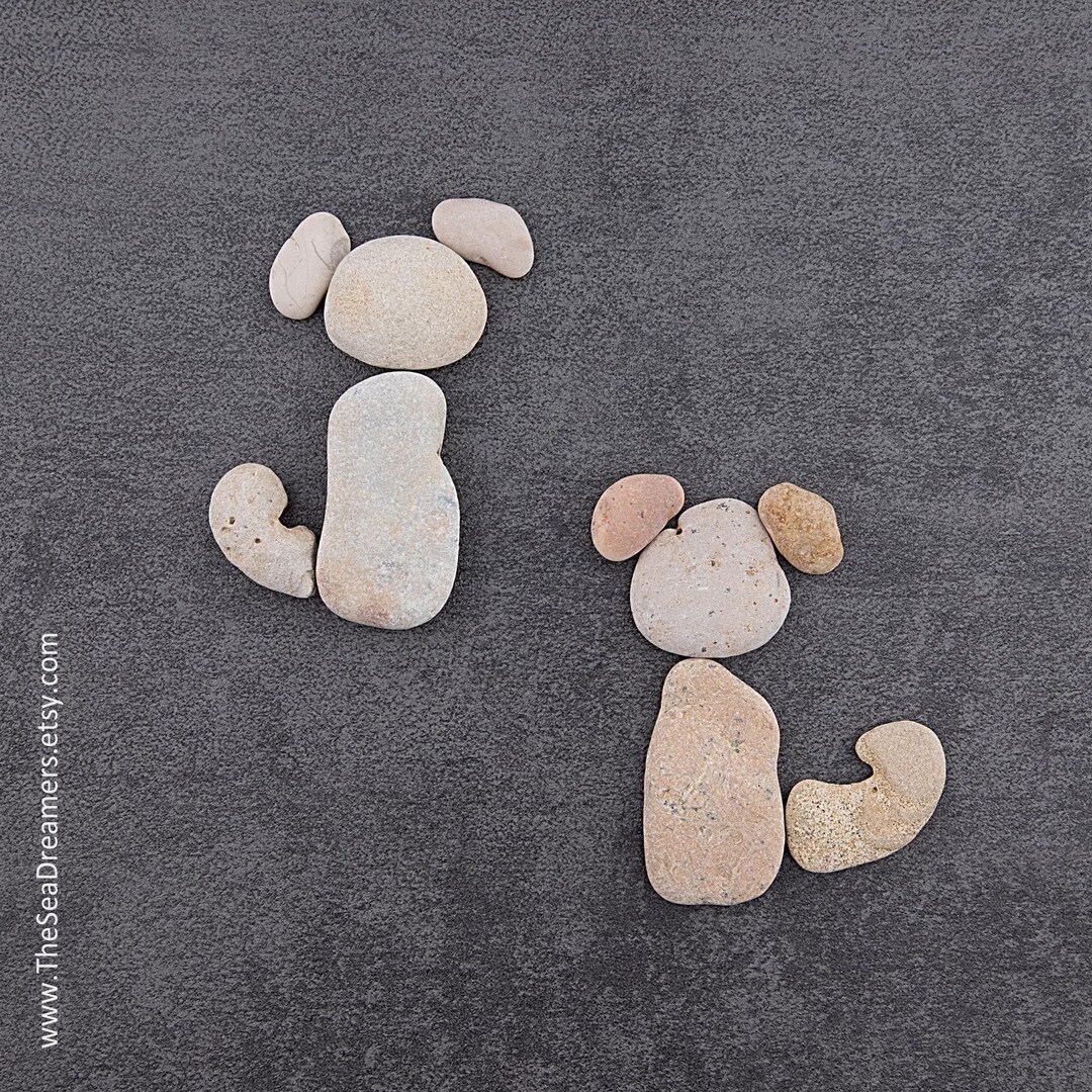 Dog Pebble DIY Kit for Picture Making. Handmade Card Supplies, Wall Art ...