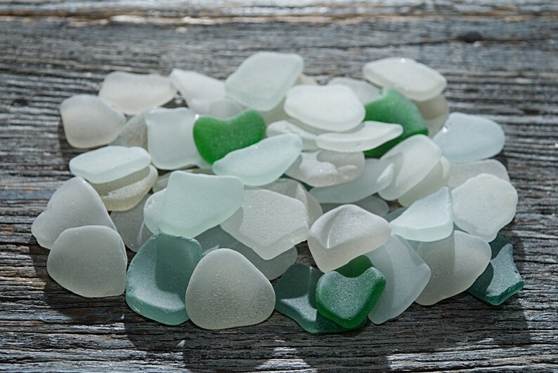Bulk Colored Sea Glass 50pcs Medium Real Sea Glass for - Etsy