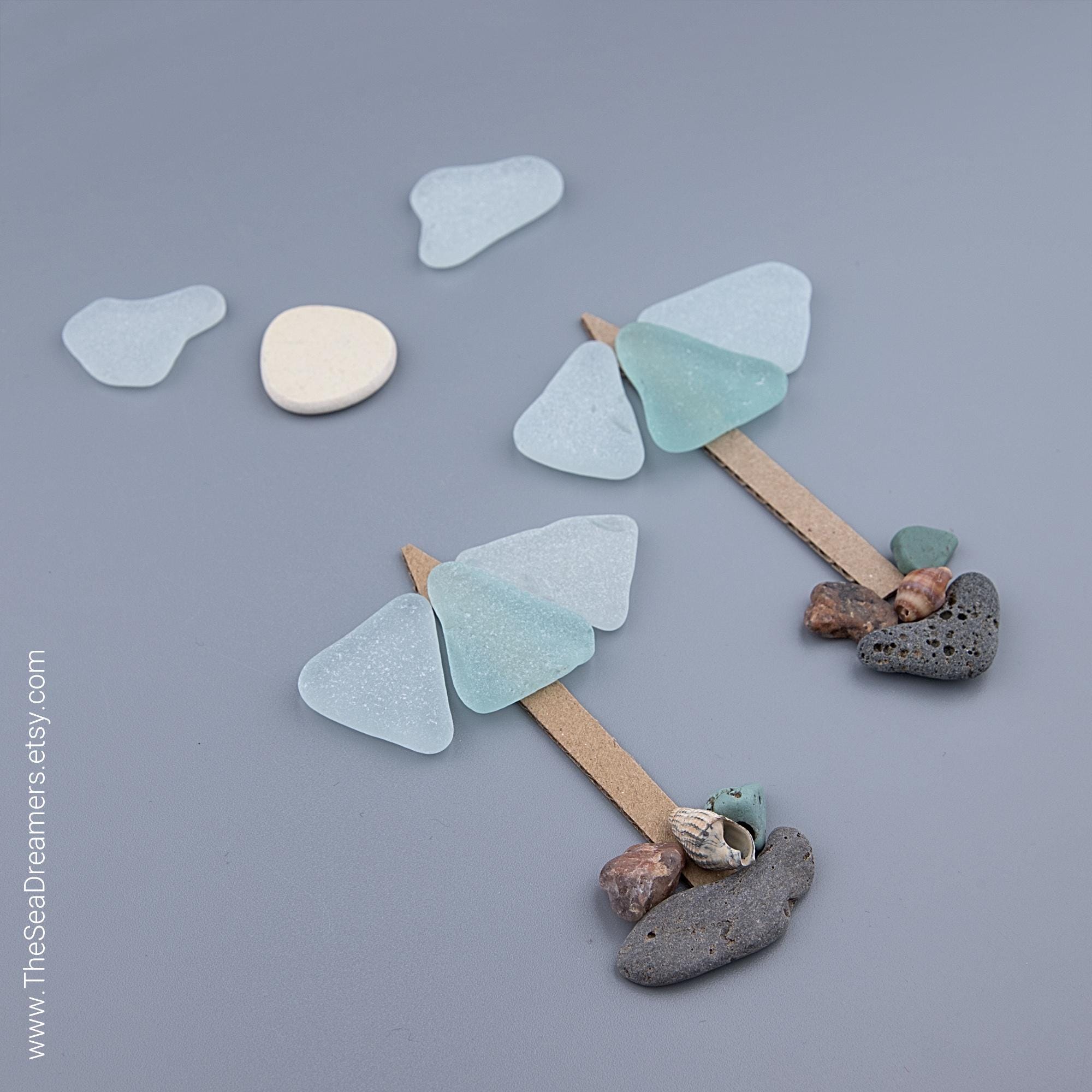 Seaside Paradise Pebble Art DIY Kit for Picture-making and Kids' Art ...