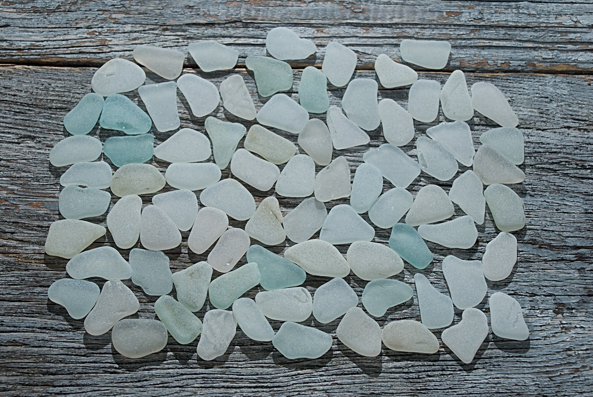 White and Blue Frosted Long Sea Glass Bulk 80pcs Oblong - Etsy UK