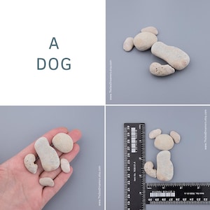 Dog Pebble DIY Kit for Picture Making. Handmade Card Supplies, Wall Art ...