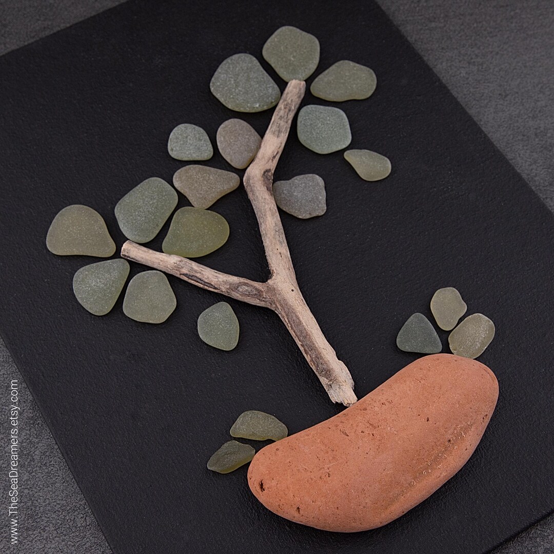 DIY Pebble Bonsai Art Kit – Mini Stone Tree Craft, Unique Gift for ...