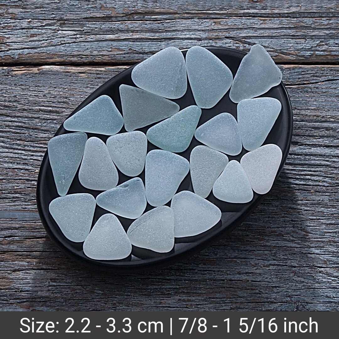 Triangle Sea Glass Bulk 20pcs. Real Beach Glass for Crafting, Jewelry ...