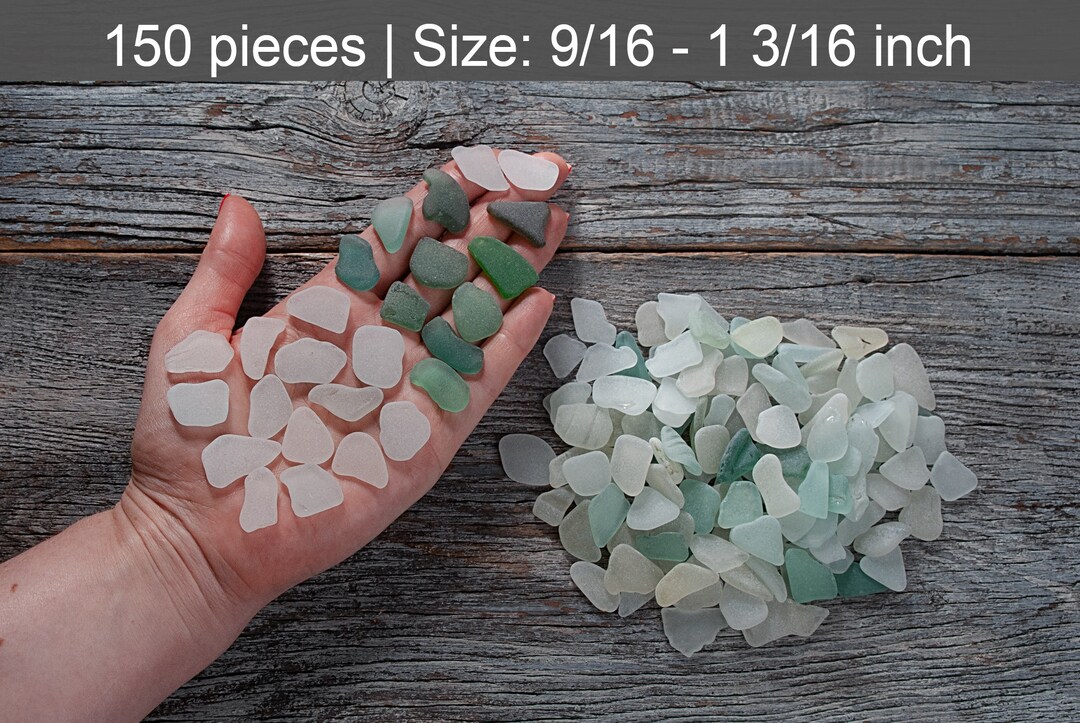 Colored Sea Glass Bulk Mix 150pcs. BIG to MEDIUM Sea Glass - Etsy