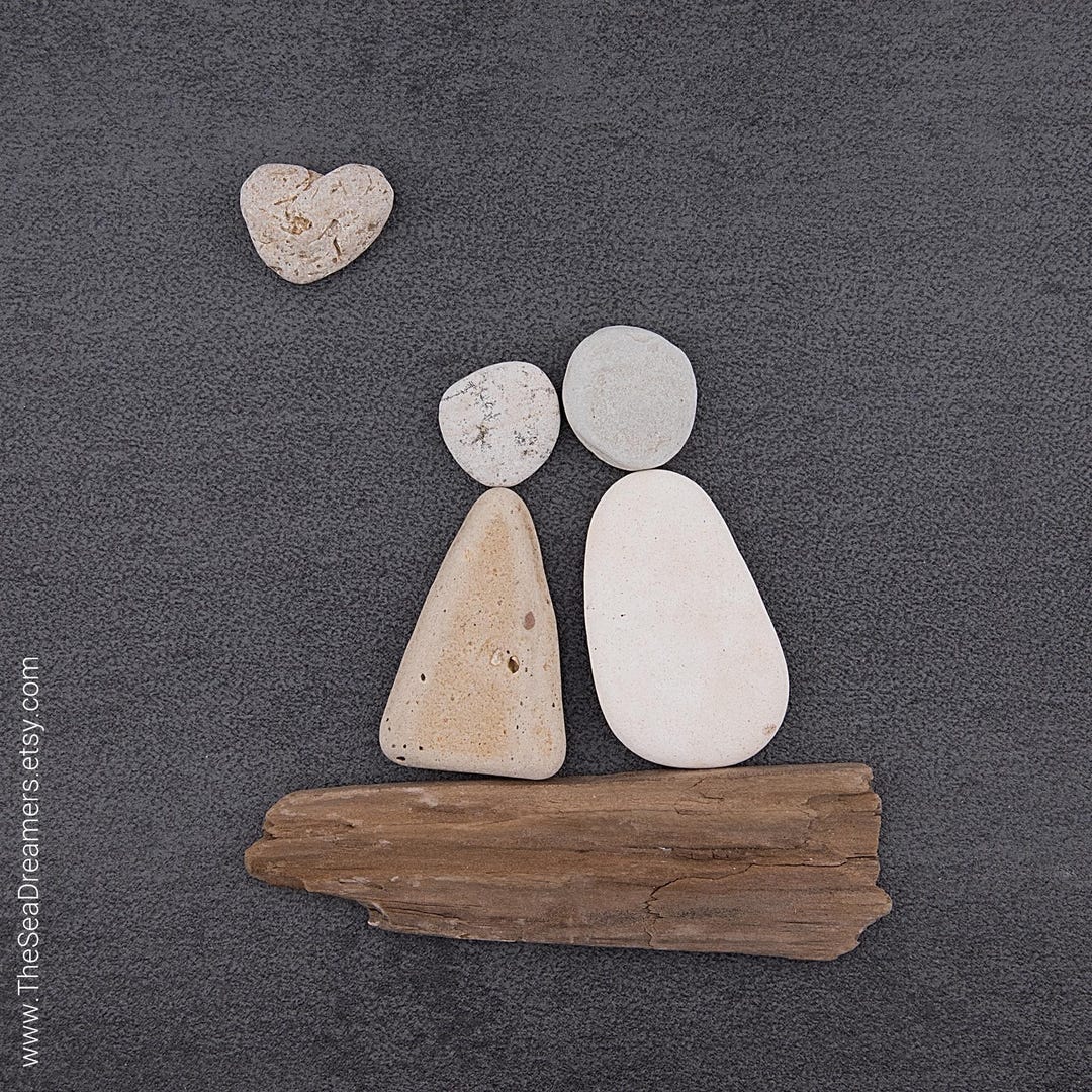 Family Pebble DIY Kit for Picture or Card Making, Creative Activities ...