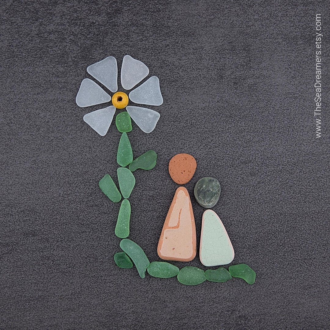 Mother and Daughter Love Pebble DIY Kit. Unconditional Love Art ...