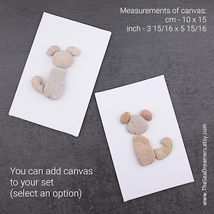 Dog Pebble DIY Kit for Picture Making. Handmade Card Supplies, Wall Art ...