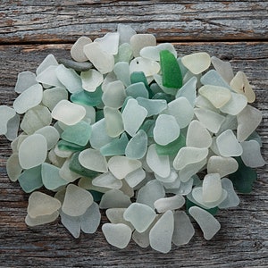 Colored Sea Glass Bulk Mix 150pcs. BIG to MEDIUM Sea Glass Pieces ...