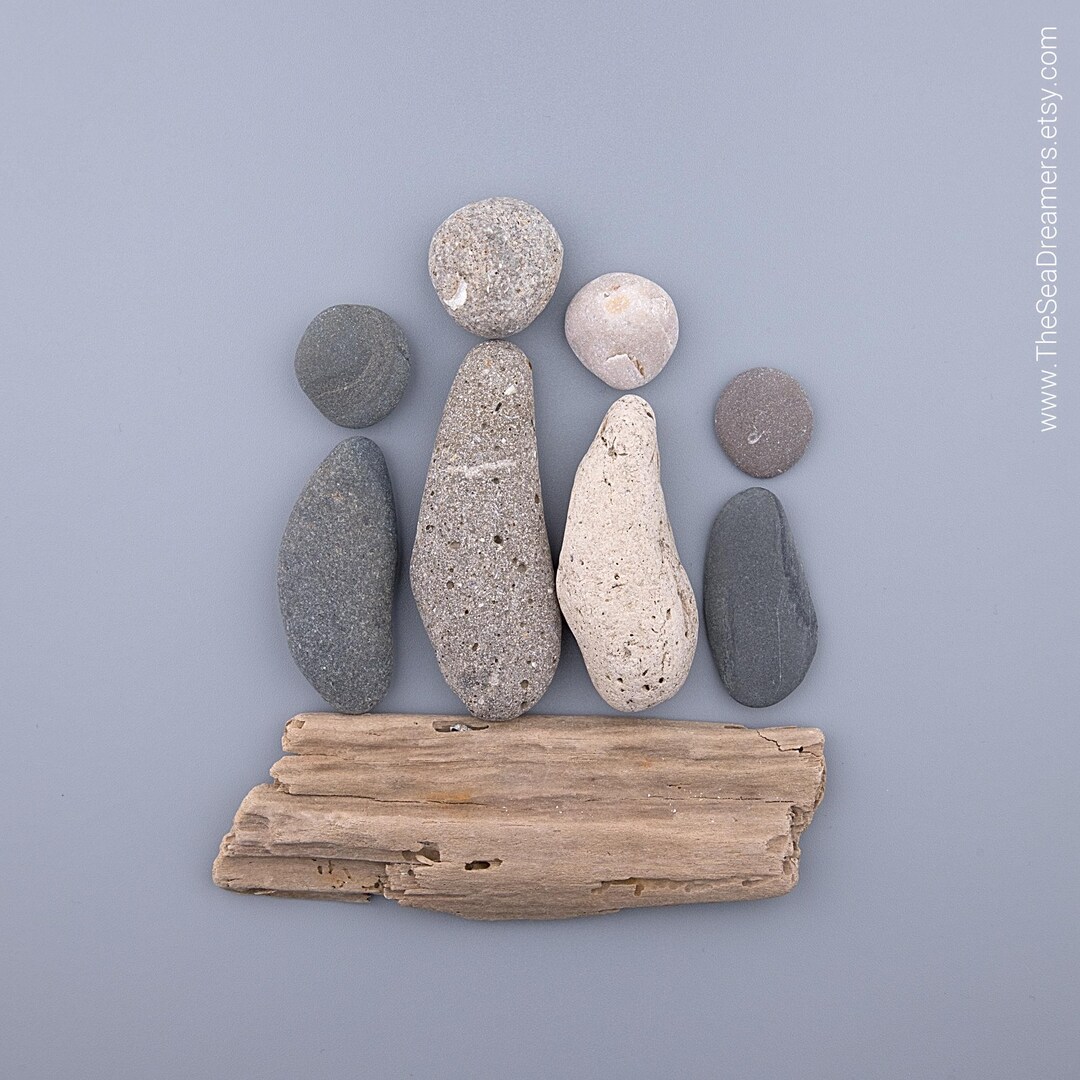 DIY Pebble Art Kit – Create Your Own Family Beach Stone Picture ...