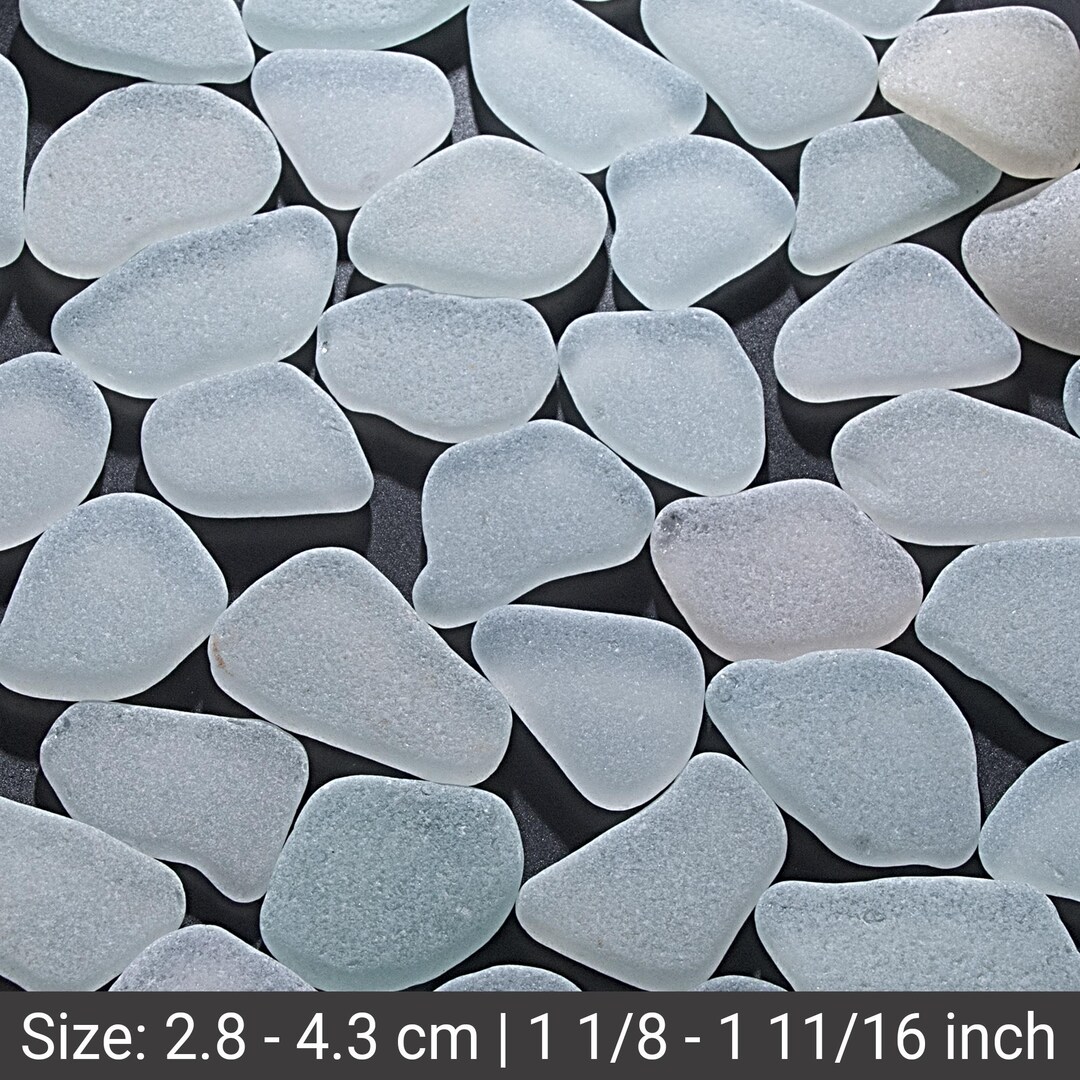 40pcs Frosted Sea Glass Set. Sea Glass Pieces for Vase Fillers, DIY ...