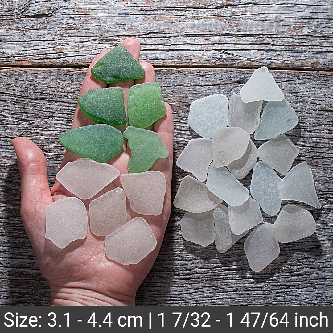 Large Sea Glass 27pcs. Beach Glass Crafting. Vintage Sea Glass Pieces ...