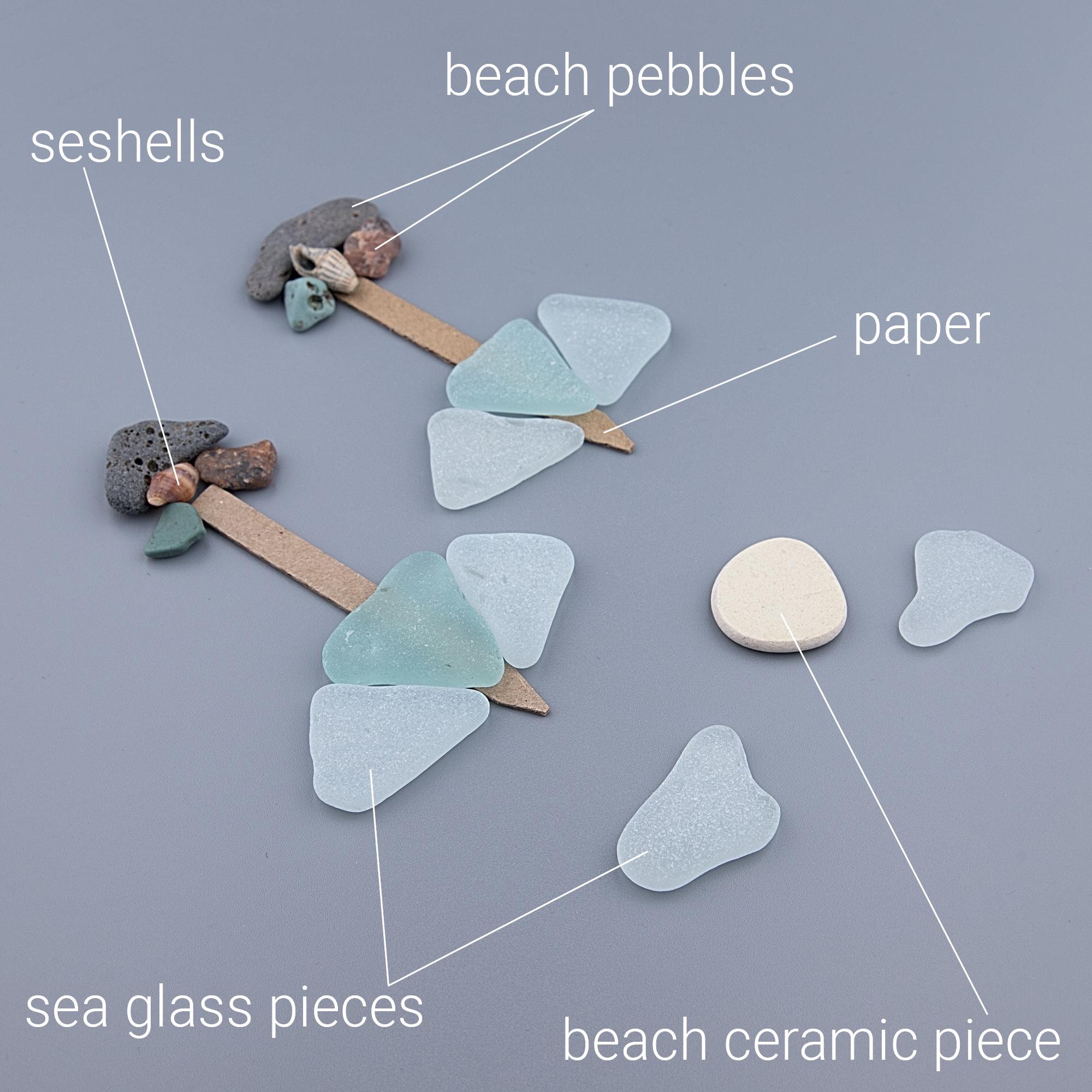 Seaside Paradise Pebble Art DIY Kit for Picture-making and Kids' Art ...