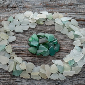 Colored Sea Glass Bulk Mix 150pcs. BIG to MEDIUM Sea Glass Pieces ...