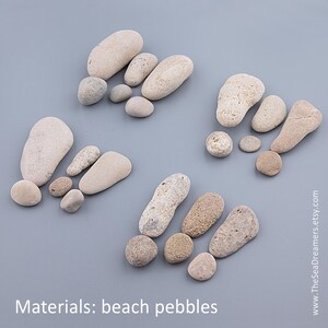 Personalized Pebble Family of Three DIY Sets. Rock Art Family Portrait ...