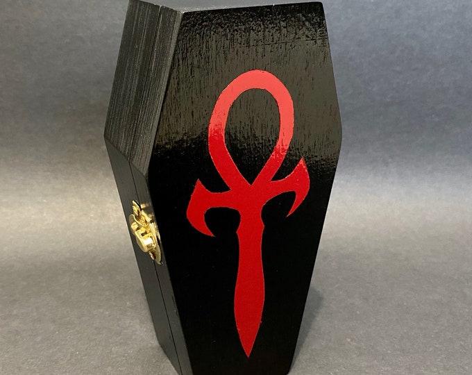 Coffin Dice Box, Vampire Ankh, Vampire Cross Trinket Box, Dungeons and ...