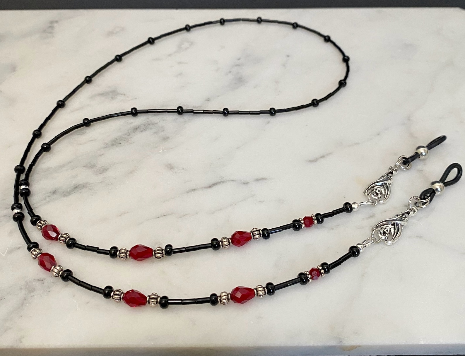 Gothic Blood Drop Eyeglass Chain, Vampire Eyeglass Chain, Gothic ...