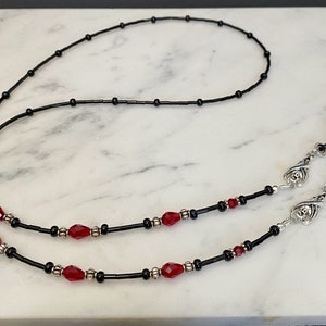 Gothic Blood Drop Eyeglass Chain, Vampire Eyeglass Chain, Gothic ...