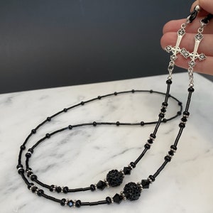 Black Mass Gothic Eyeglass Chain, Spider Eye-glass Chain, Gothic ...