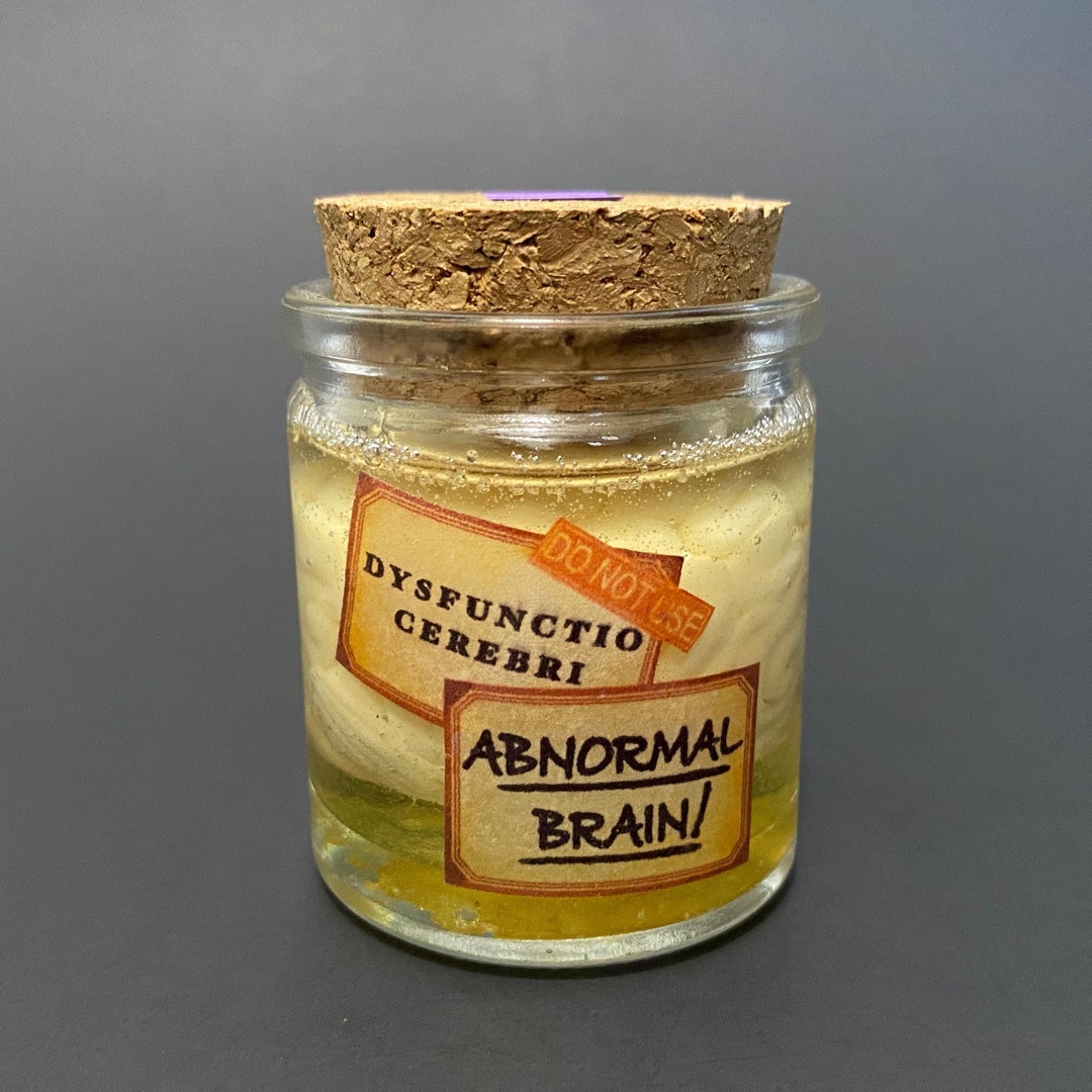 Brain in a Jar, Glow in the Dark, Mini Brain, Halloween Miniature ...