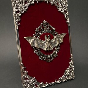 Gothic Framed Vampire Bat, Vampire Wall Art, Gothic Oddity Wall Art ...