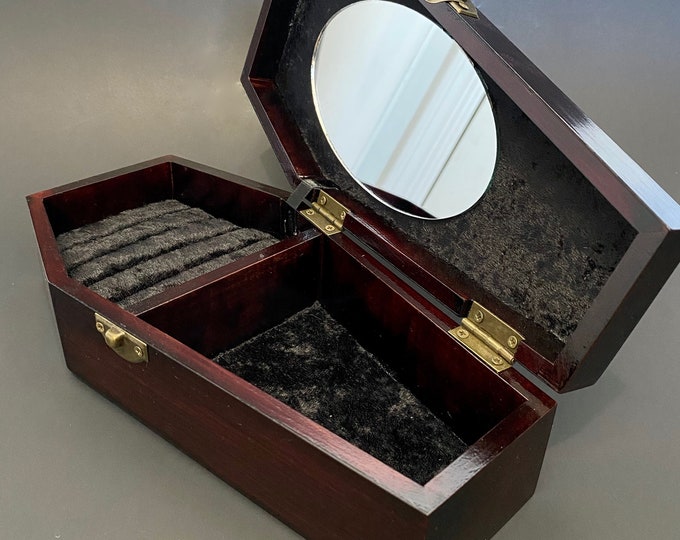 Coffin Earring Display Stand, Coffin Jewelry Display, Free Standing ...