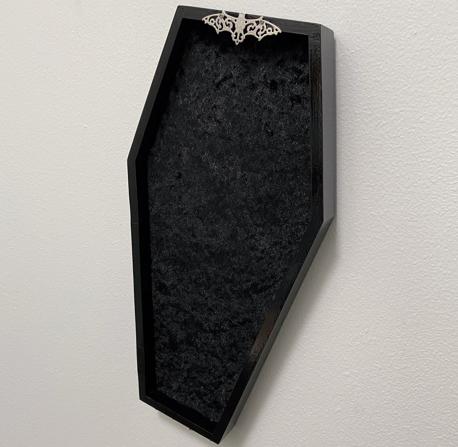 Coffin Pin Board, Black Coffin Bedroom Decor, 12 Inch Pin Board With ...