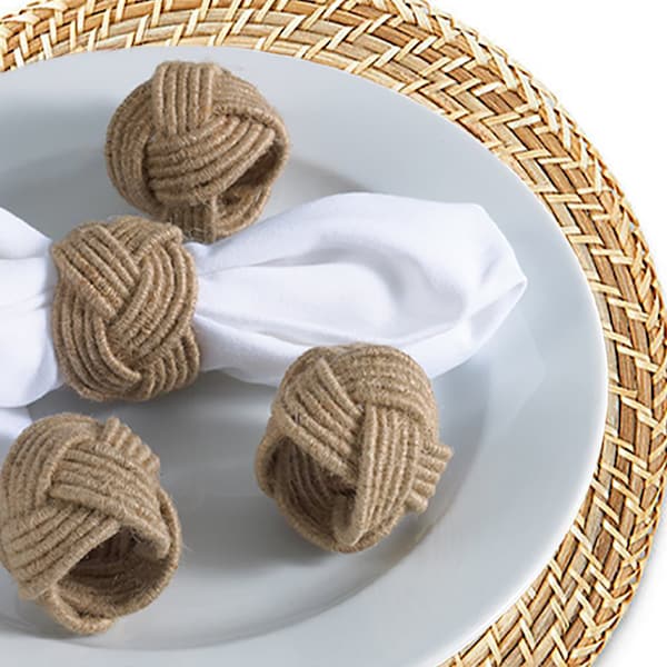 Burlap Napkin Rings - Etsy