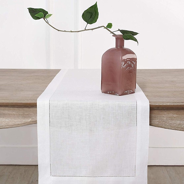 White Table Runner - Etsy