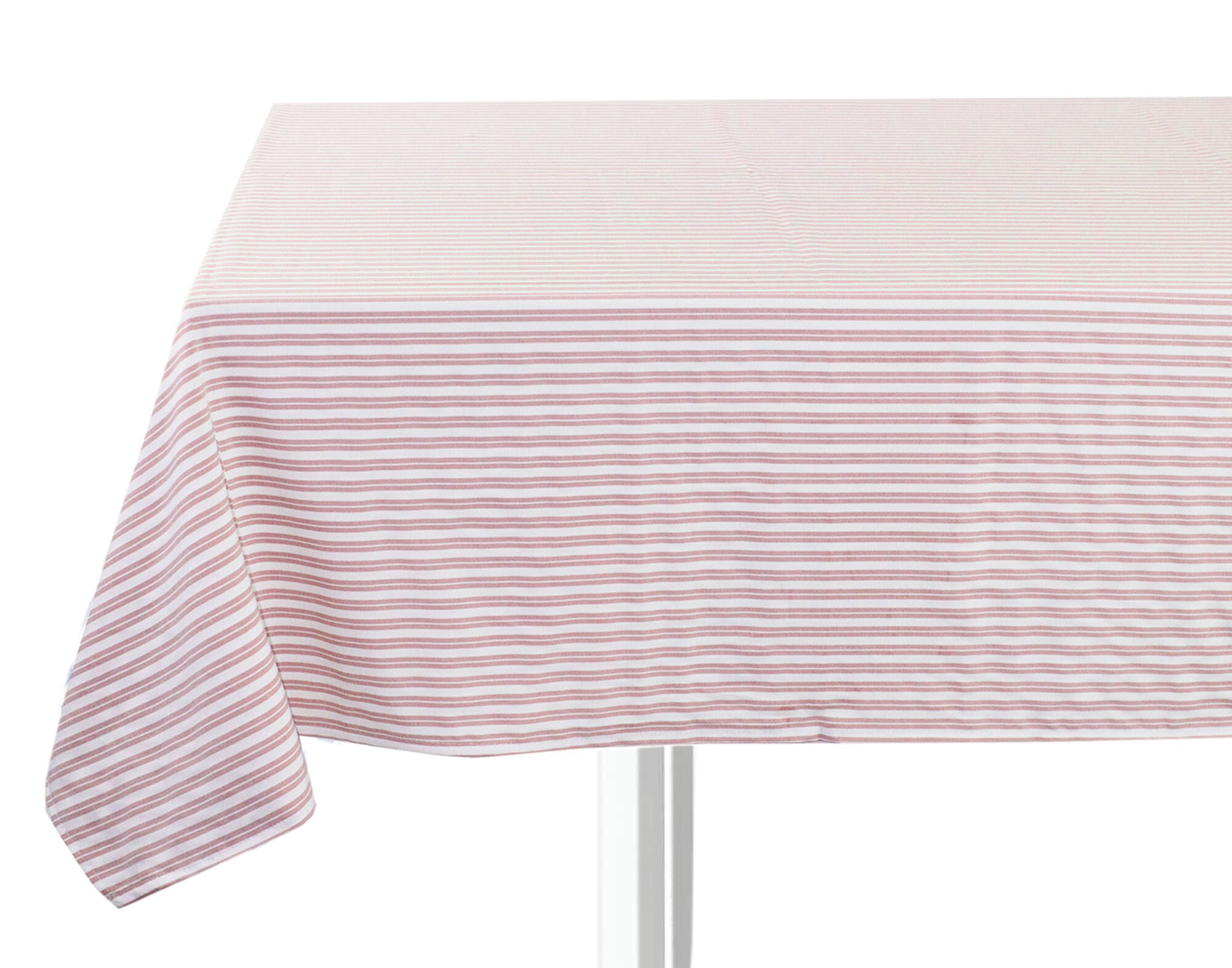 Classic Striped Print Table Linen Coral Table Linens for | Etsy