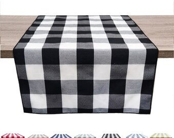 Buffalo Check Table Runner - Etsy