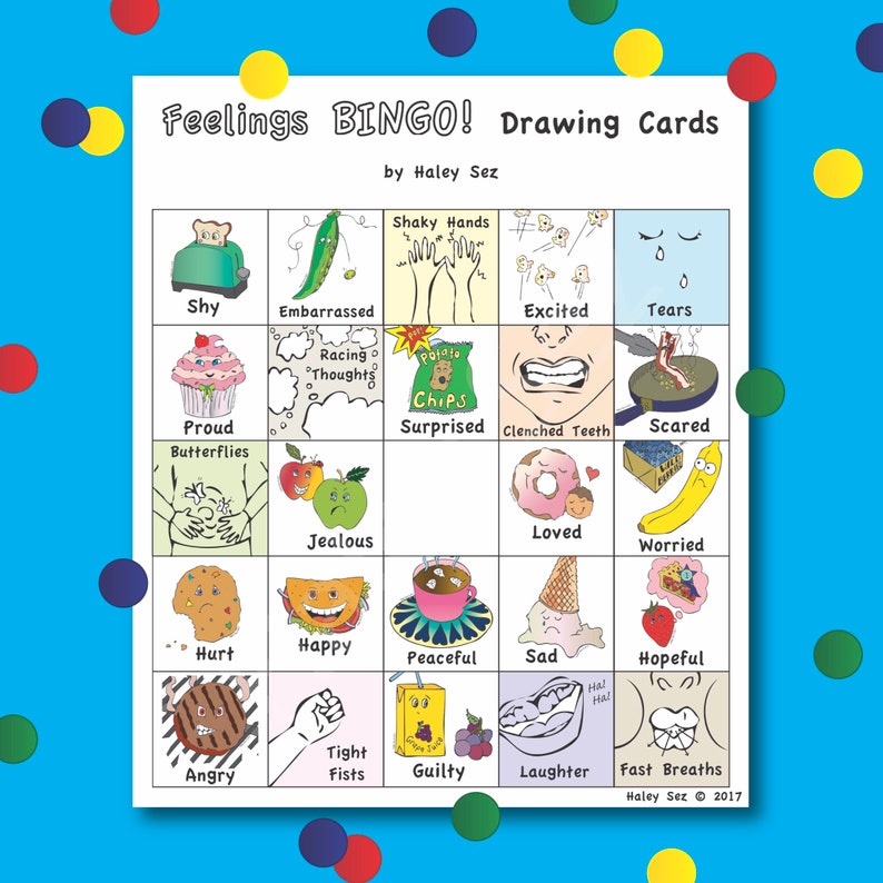 Printable Feelings BINGO!, Social-emotional Tool, PDF File, Instant ...