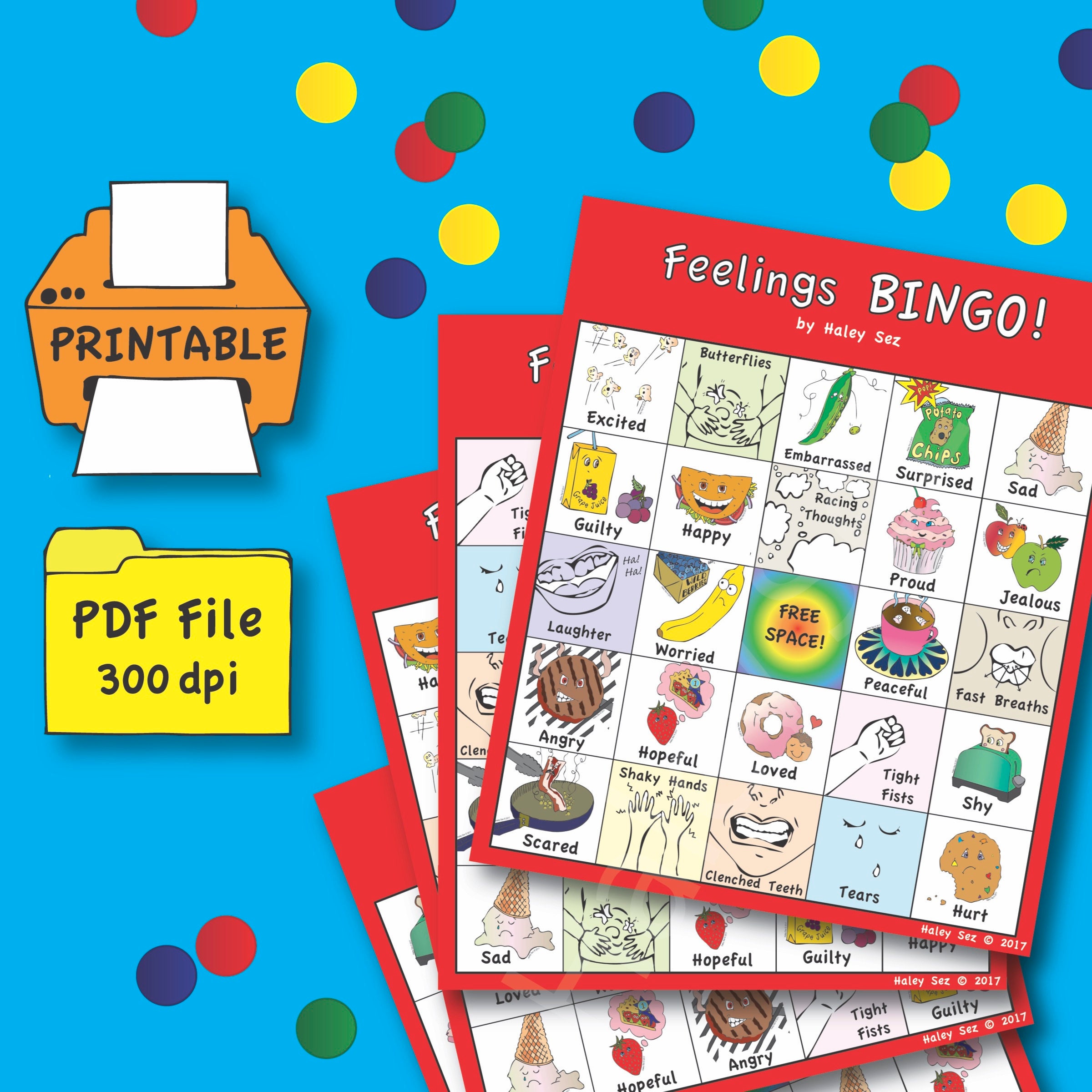 Printable Feelings BINGO!, Social-emotional Tool, PDF File, Instant ...