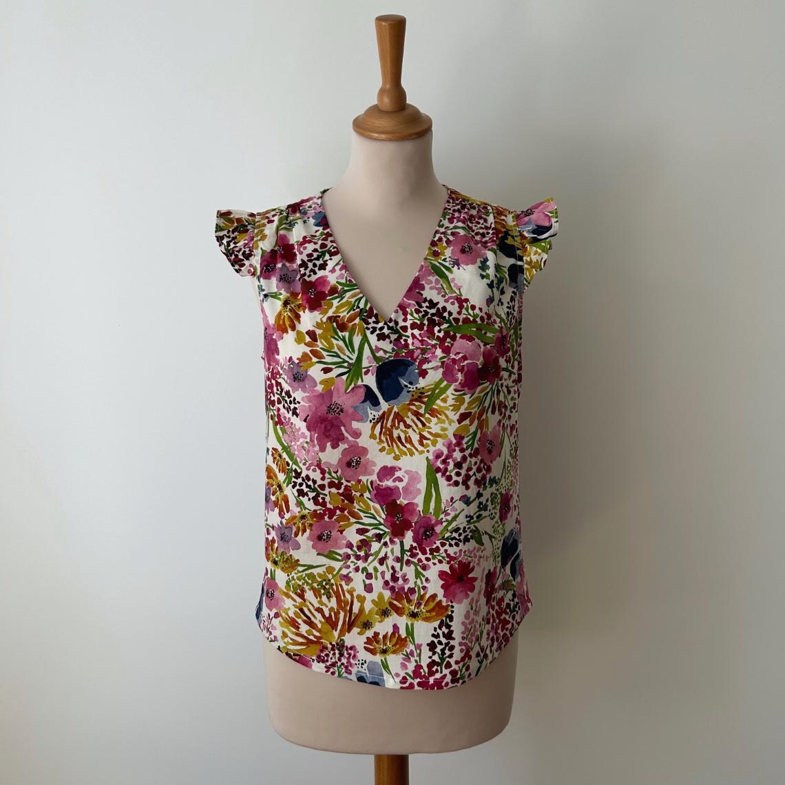 Classy Blouse Sewing Pattern, Mara Blouse, Easy Sewing Pattern, Ruffled ...