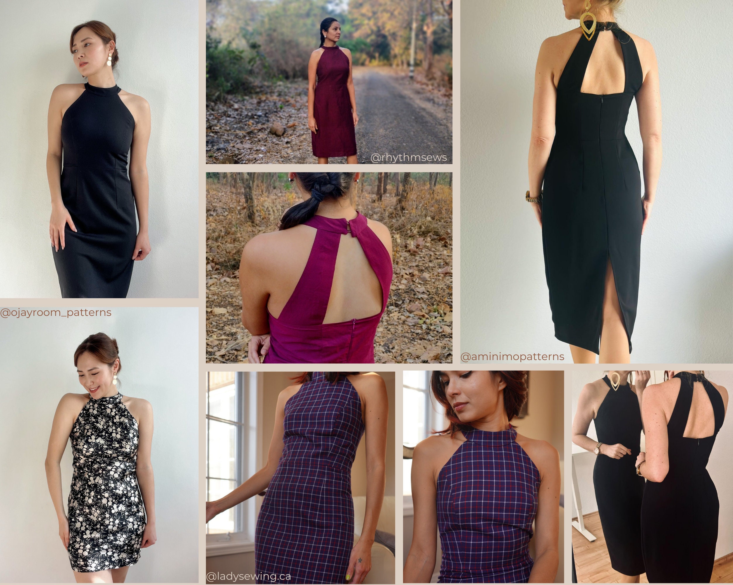 TIMELESS Little Black Dress - Gala Dress - PDF Pattern + Tutorial - Etsy