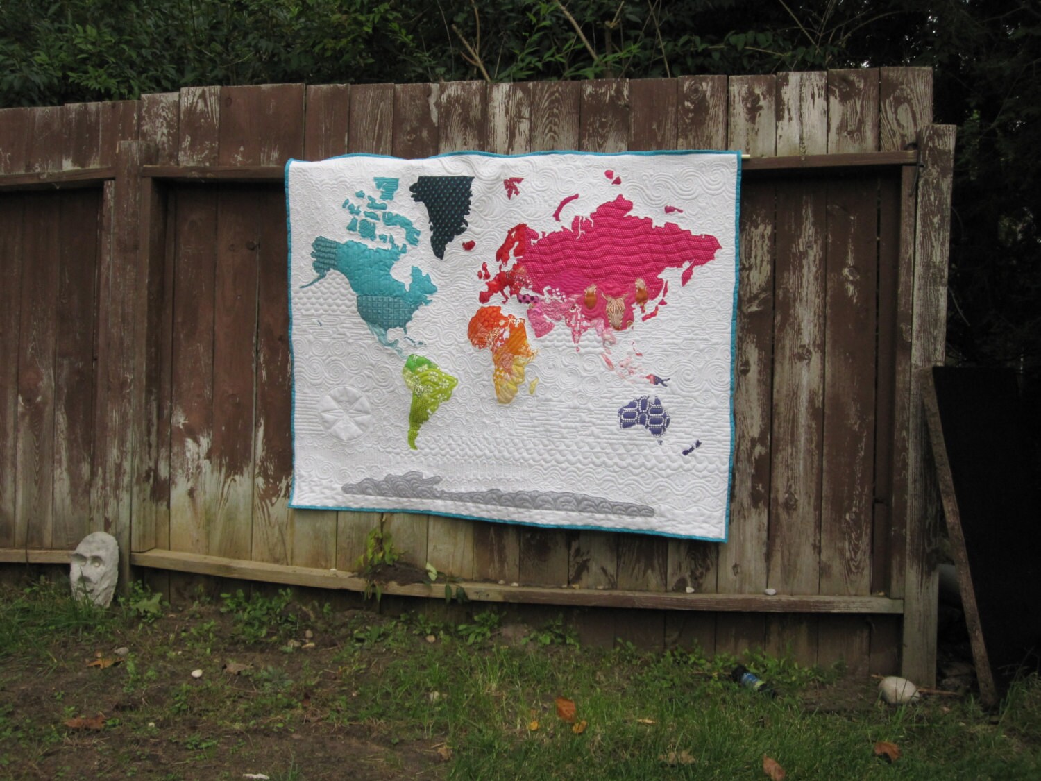 World Map Quilt Pattern/ Small Wall Art World Quilt Pattern | Etsy