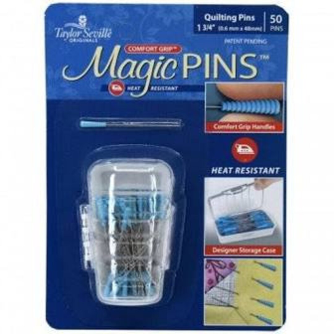 Magic Pins Comfort Pins Quilting Pins 1.75 Pins 50 Count - Etsy