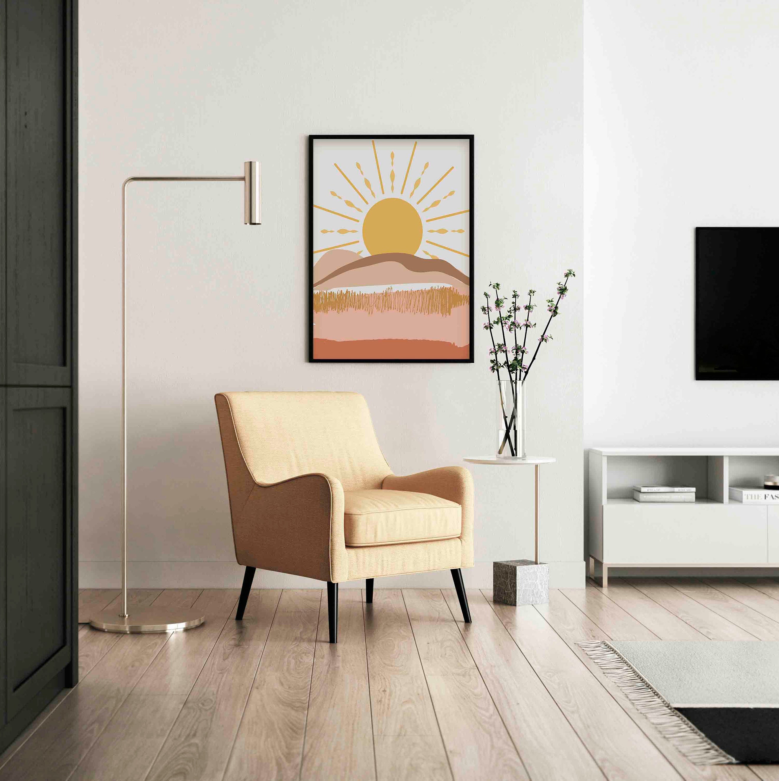 Sun wall art Sun art Prints Rising sun art Sun art prints | Etsy