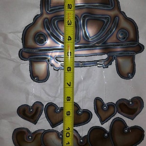 Volkswagen Wind Chime With Hearts Hanging. - Etsy