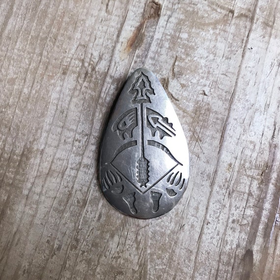 Hopi Silver Overlay Pendant by Manuel and Karen Hoyun… - Gem