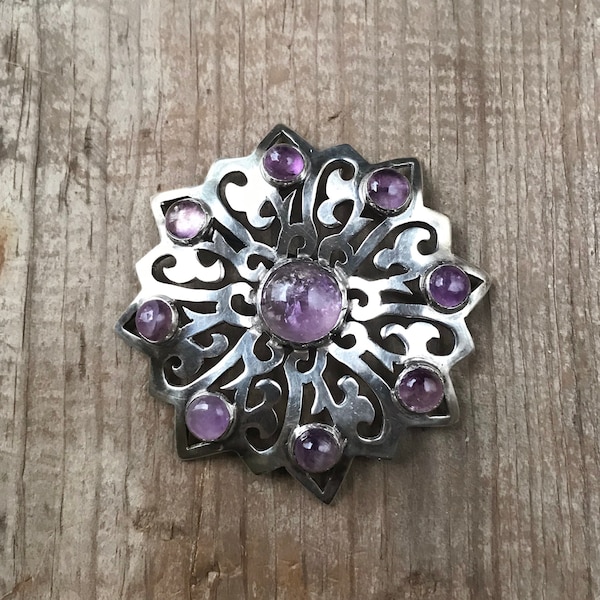Amethyst Pin - Etsy