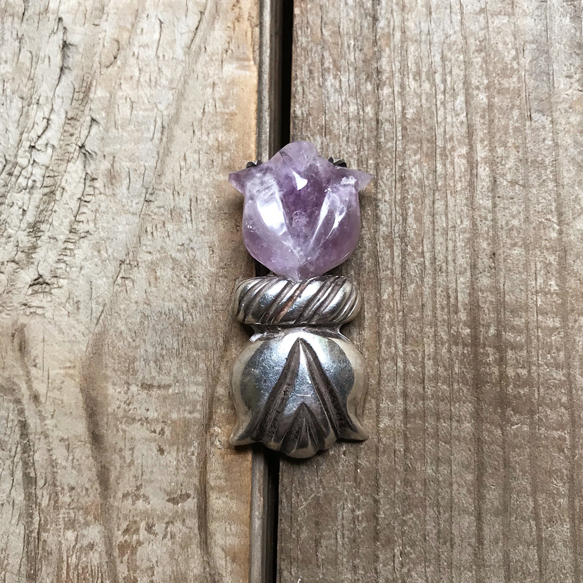 William Spratling Amethyst and Sterling Silver Floral Pin - Etsy