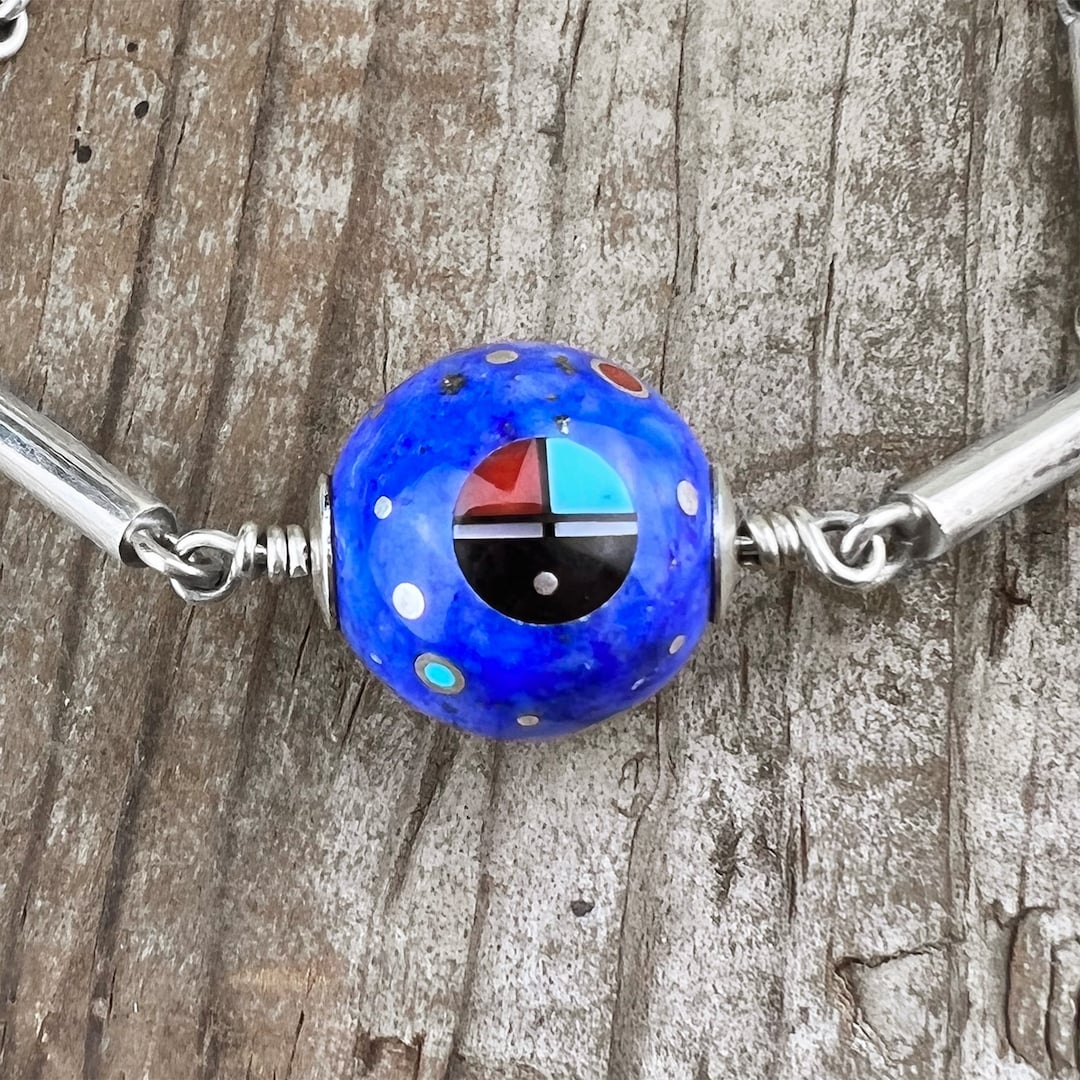 Ernest Benally Inlaid Pendant Necklace - Etsy