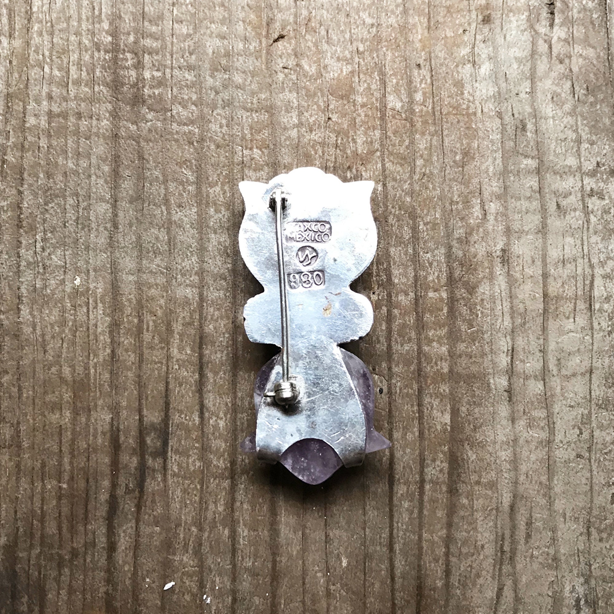 William Spratling Amethyst and Sterling Silver Floral Pin - Etsy