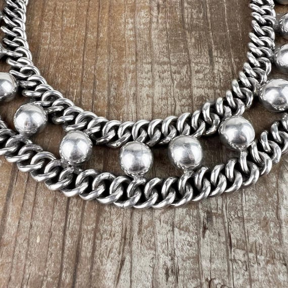 1930-40 Mexican Collar Link Chain Necklace - Gem