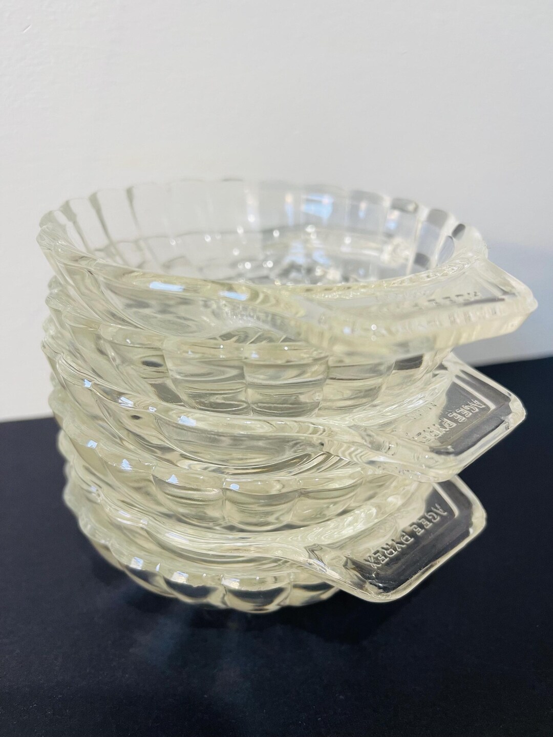 6 X Vintage Agee Pyrex Glass Shell Bowls - Etsy