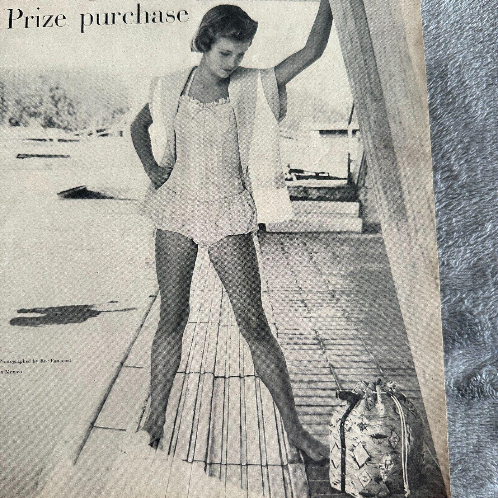 Bloomer Bathing Suit Bucket Bag Teen Girl Lake Dock Bee Pancoast Print ...