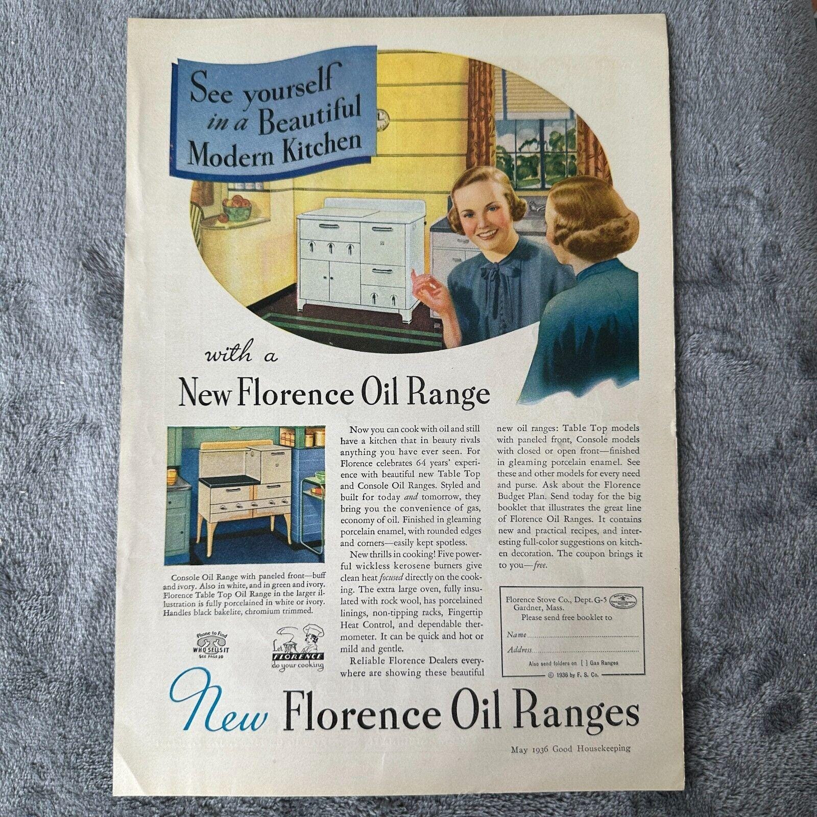 Florence Gas Stove 1950s