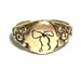 Bow and Flowers Signet Ring - Etsy