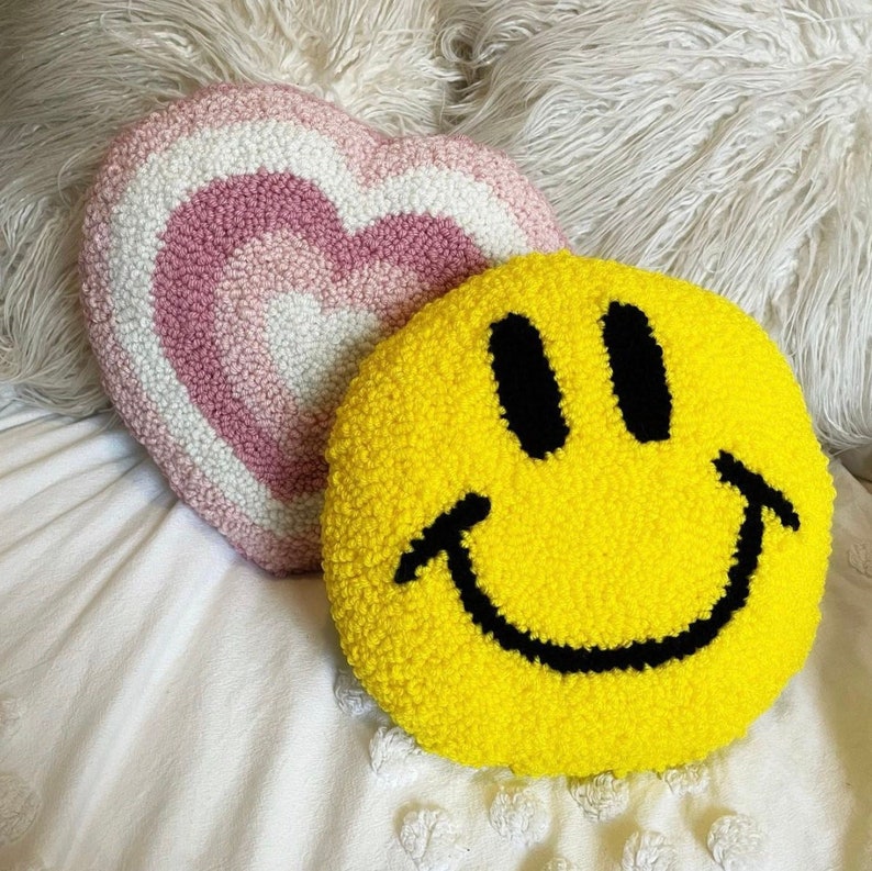 Smiley Pillow - Etsy
