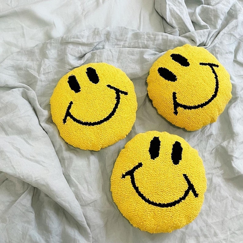 Smiley Pillow - Etsy